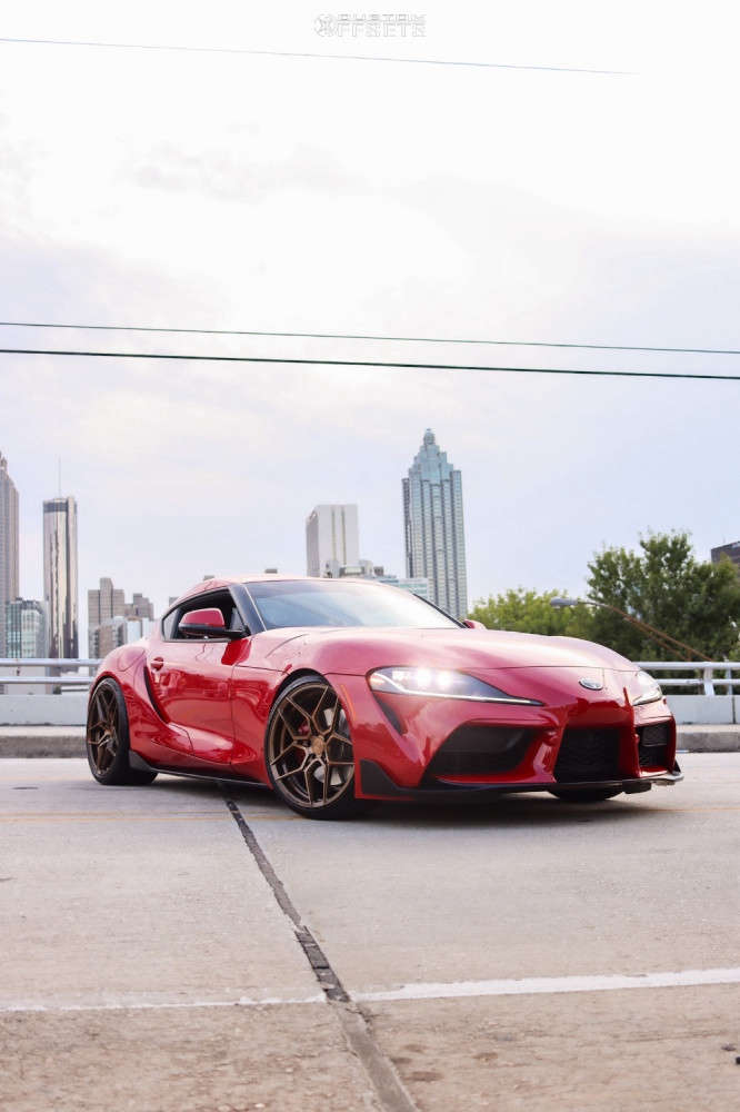 2020 Toyota Supra with 20x9 25 Rohana Rfx11 and 255/30R20 Michelin ...