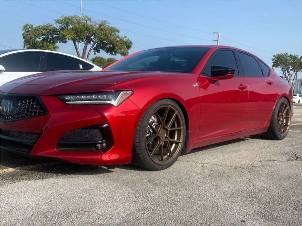 2021 Acura TLX with 20x9 35 Ferrada F8-fr8 and 235/35R20 Kumho Ecsta ...