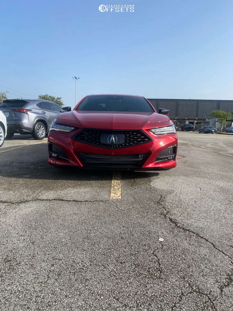 2021 Acura TLX with 20x9 35 Ferrada F8-fr8 and 235/35R20 Kumho Ecsta ...