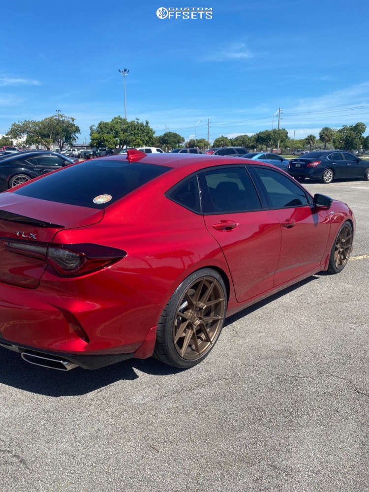 2021 Acura TLX with 20x9 35 Ferrada F8-fr8 and 235/35R20 Kumho Ecsta ...