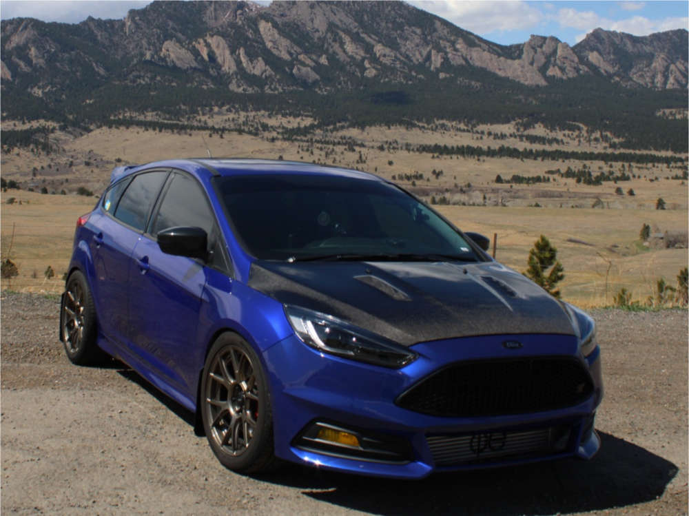 2014 Ford Focus with 18x8.5 43 Konig Ampliform and 255/35R18 ...
