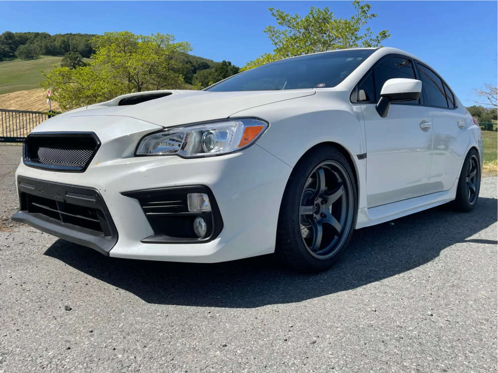 2021 Subaru WRX with 18x9.5 38 Gram Lights 57CR and 255/40R18 ...