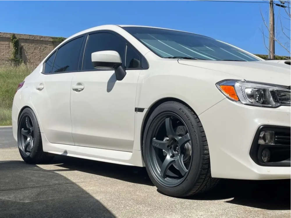 2021 Subaru WRX with 18x9.5 38 Gram Lights 57CR and 255/40R18 ...