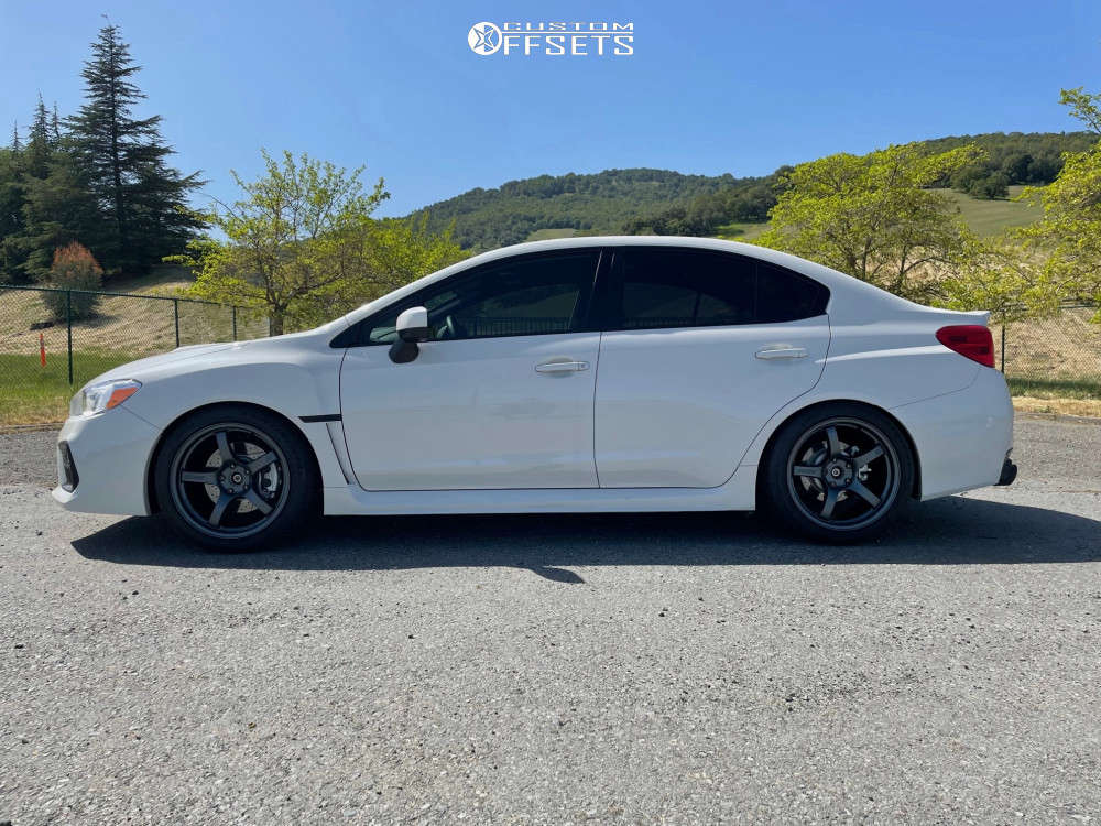 2021 Subaru WRX with 18x9.5 38 Gram Lights 57CR and 255/40R18 ...