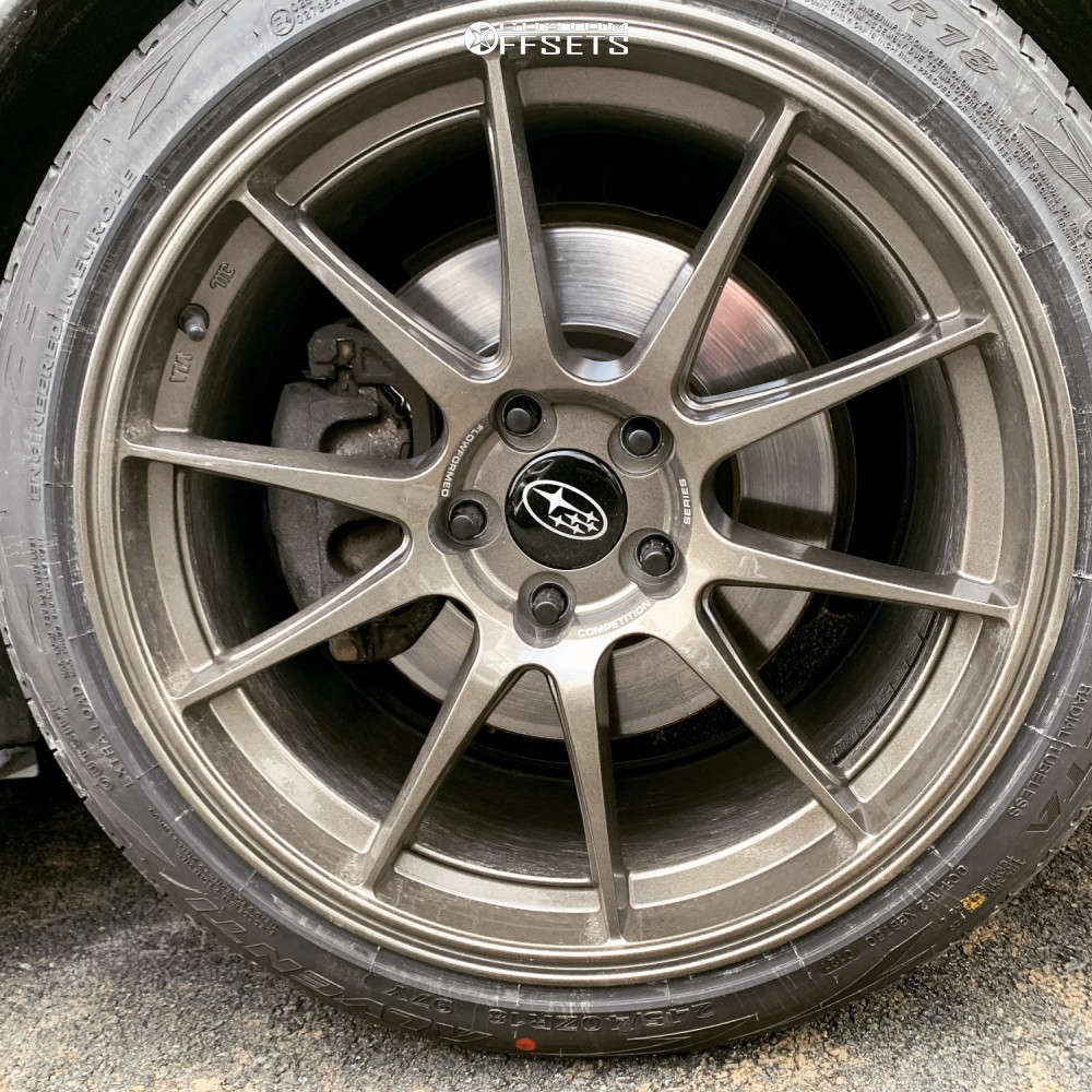 2017 Subaru WRX with 18x9.5 38 Fast Wheels Fc08 and 245/40R18 Zeta ...