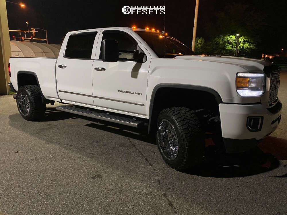 2015 GMC Sierra 2500 HD with 20x12 -55 Vision Rocker 412 and 33/12.5R20 ...