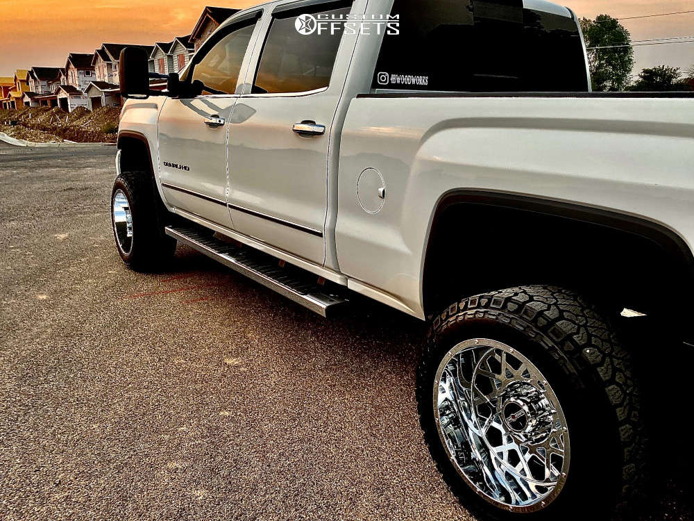 2015 GMC Sierra 2500 HD with 20x12 -55 Vision Rocker 412 and 33/12.5R20 ...