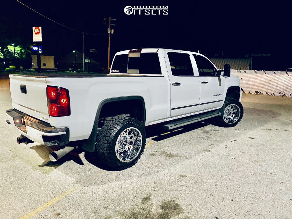 2015 GMC Sierra 2500 HD with 20x12 -55 Vision Rocker 412 and 33/12.5R20 ...