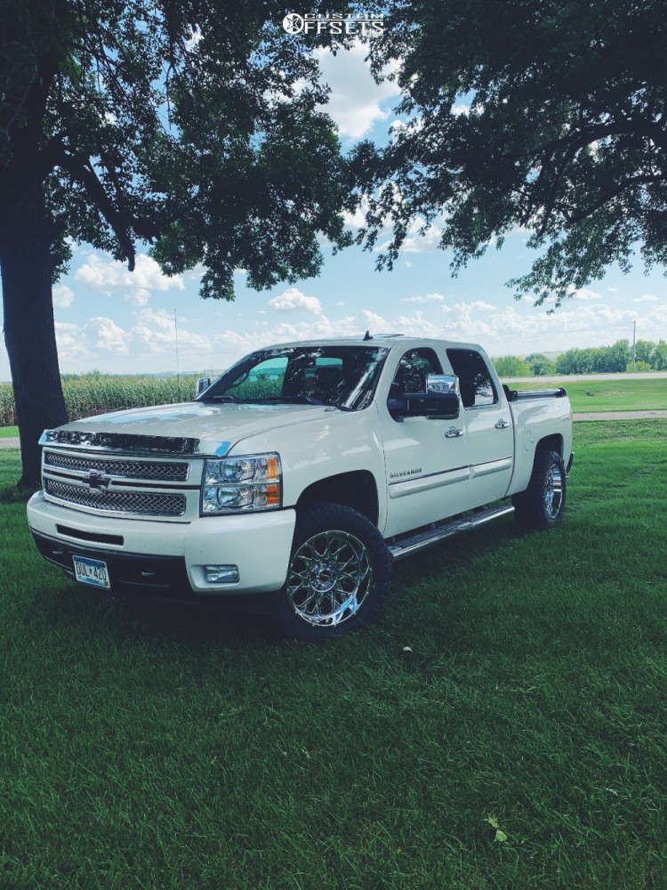 2013 Chevrolet Silverado 1500 with 20x10 -25 Vision Rocker and 33/11 ...