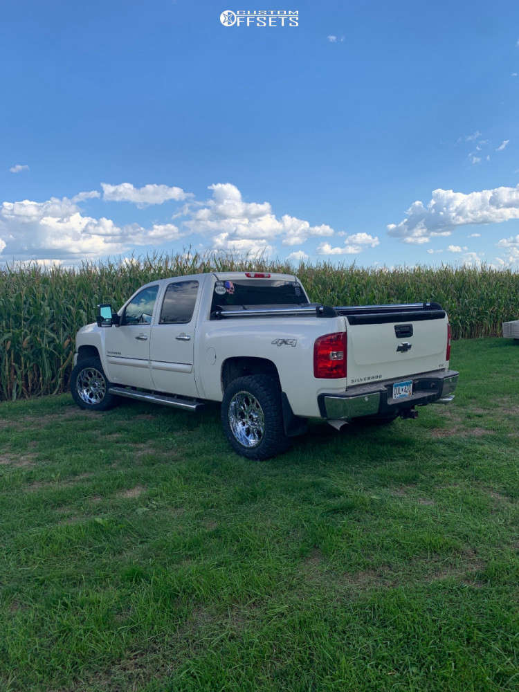 2013 Chevrolet Silverado 1500 with 20x10 -25 Vision Rocker and 33/11 ...