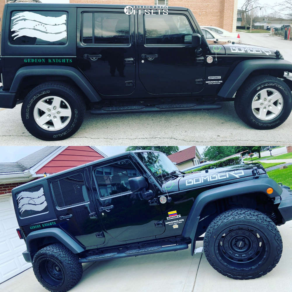 2017 Jeep Wrangler JK with 20x12 -41 Vision Tactical and 33/12.5R20 ...