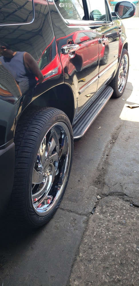 2014 Cadillac Escalade with 24x10 24 Strada Retro 6 and 32/12.5R24 ...