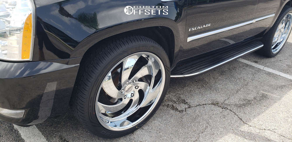 2014 Cadillac Escalade with 24x10 24 Strada Retro 6 and 32/12.5R24 ...