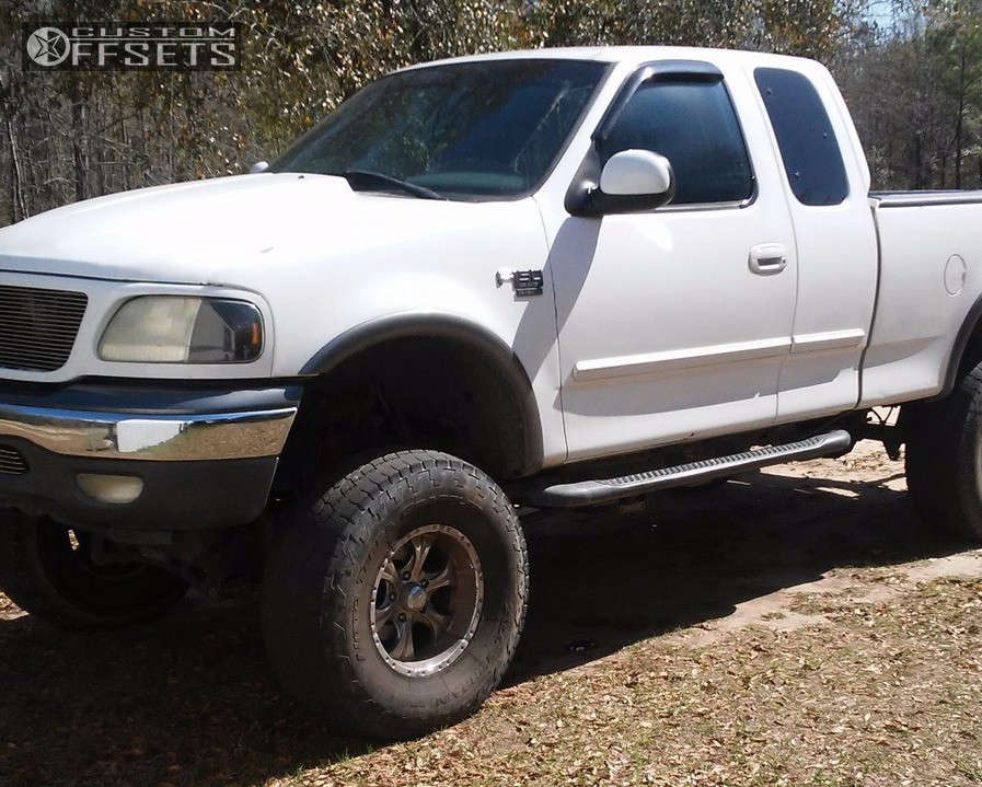 2002 Ford F-150 with 17x9 -12 Helo He791 and 37/12.5R17 Nitto Terra ...