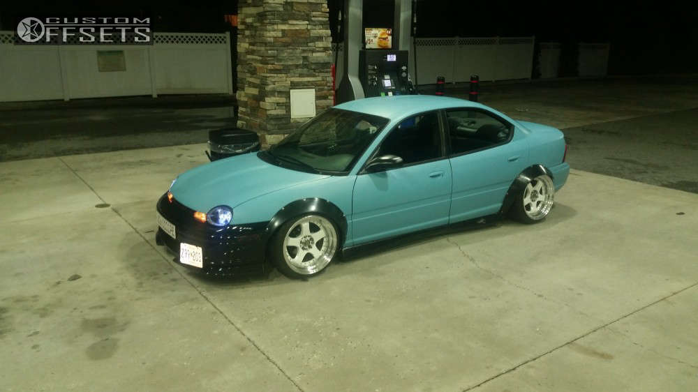 1996 Dodge Neon with 17x10 20 Work Meister and 205/40R17 Nankang NS-20 ...