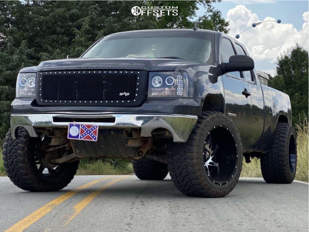 2011 GMC Sierra 1500 with 22x14 -76 American Truxx Spider and 35/15 ...