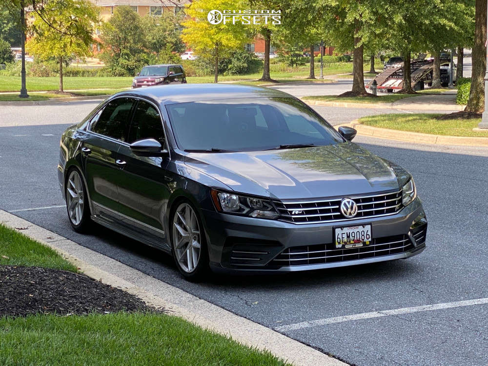 2017 Volkswagen Passat with 19x8.5 45 Rotiform Flg and 245/40R19 ...