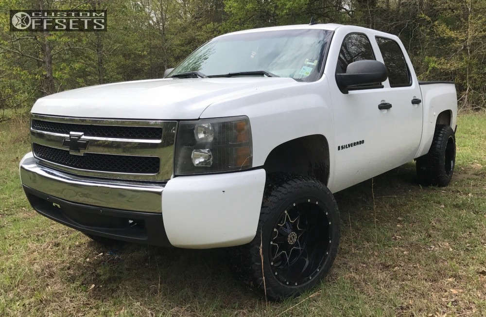 2007 Chevrolet Silverado 1500 with 20x12 -44 Scorpion Sc10 and 305/55R20 AMP Terrain Attack AT A ...