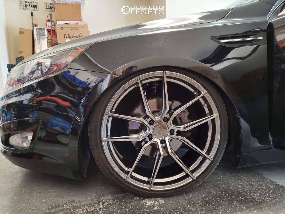 2013 Kia Optima with 20x8.5 38 XXR 559 and 225/35R20 Lexani Lx-twenty ...