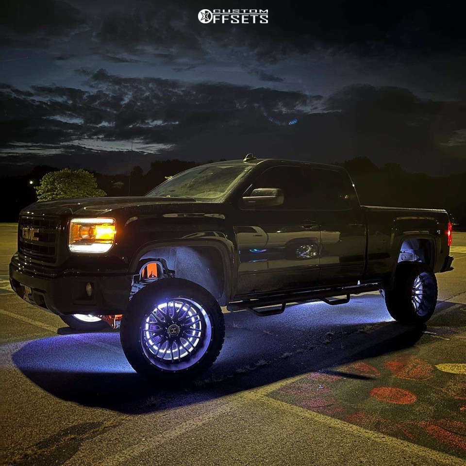2015 GMC Sierra 1500 with 22x12 -51 Hardcore Offroad Hc19 and 33/12 ...