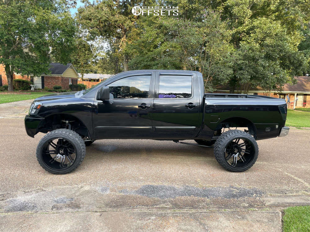 2006 Nissan Titan with 24x14 -81 ARKON OFF-ROAD DaVinci and 35/13.5R24 Fury Offroad Country ...
