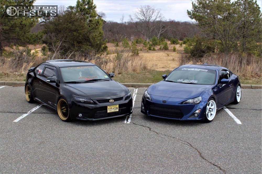 2011 Scion TC with 19x9.5 35 ESR Sr01 and 225/35R19 Toyo Tires Proxes 4 ...