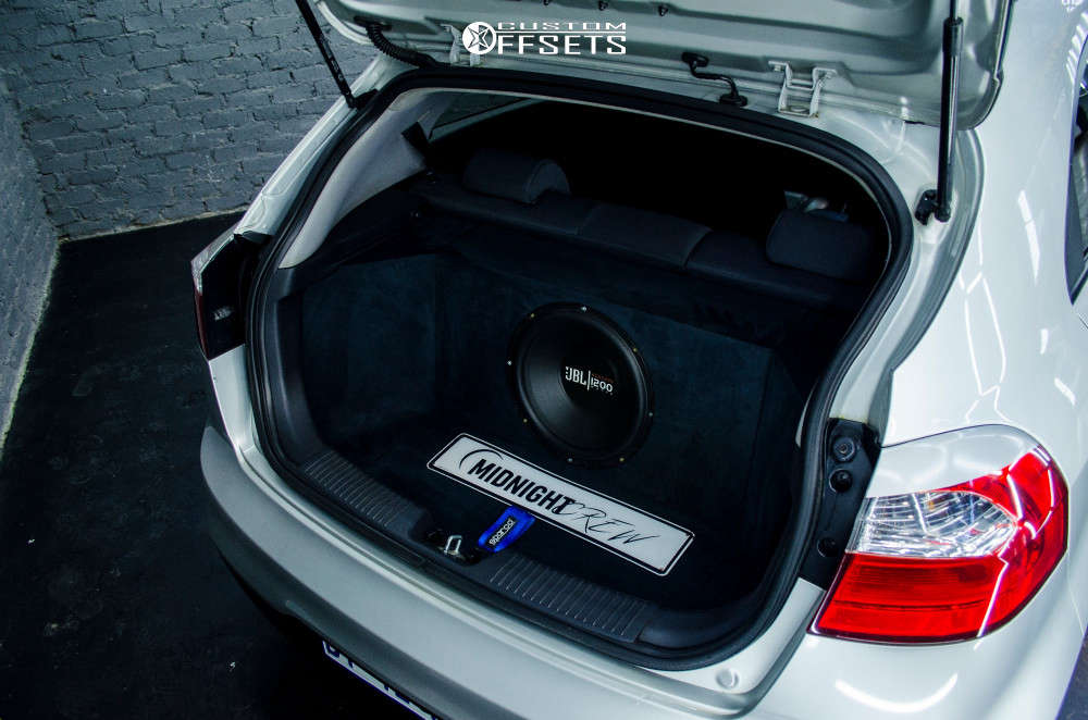 2012 Kia Rio with 17x7.5 35 Work Vs Xx and 215/45R17 Yokohama Advan ...