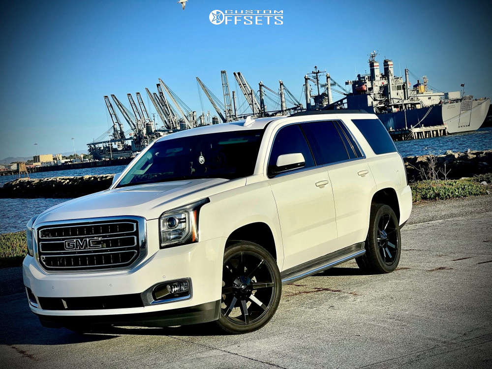 2016 GMC Yukon with 22x10 30 KMC Slide and 305/40R22 General Uhp and ...