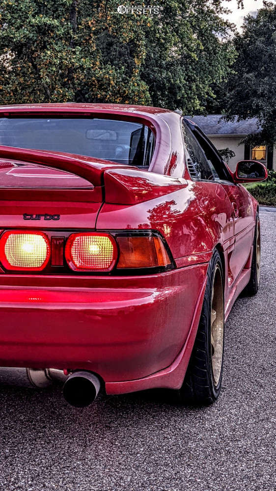 1991 Toyota MR2 with 17x8 45 Advan Racing Rg-d and 215/40R17 Yokohama S ...