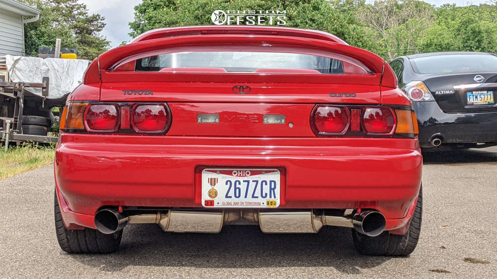 1991 Toyota MR2 with 17x8 45 Advan Racing Rg-d and 215/40R17 Yokohama S ...