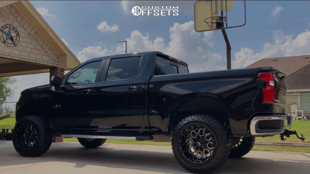 2020 Chevrolet Silverado 1500 with 20x12 -44 Hardrock Gunner H705 and ...