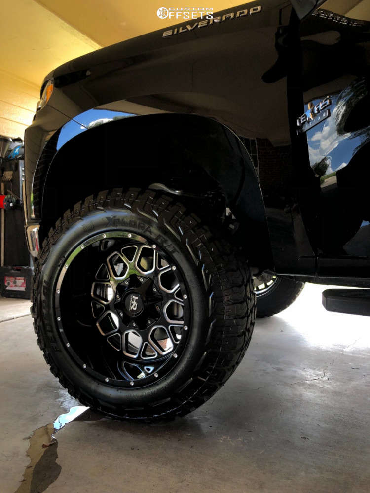 2020 Chevrolet Silverado 1500 with 20x12 -44 Hardrock Gunner H705 and ...