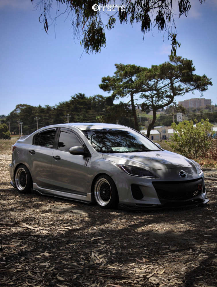 2012 Mazda 3 with 16x8 22 MST Mt13 and 195/45R16 Haida Hd921 and ...