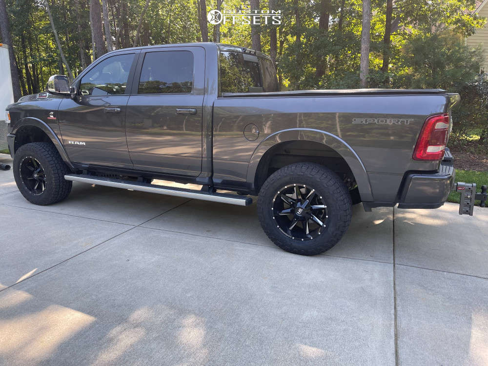 2019 Ram 2500 with 20x10 -19 Hardrock H703 and 35/12.5R20 Cooper ...