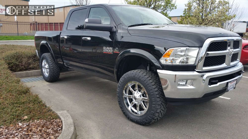 2016 Ram 2500 with 20x9 1 Fuel Maverick D536 and 35/11.5R20 Nitto Ridge ...
