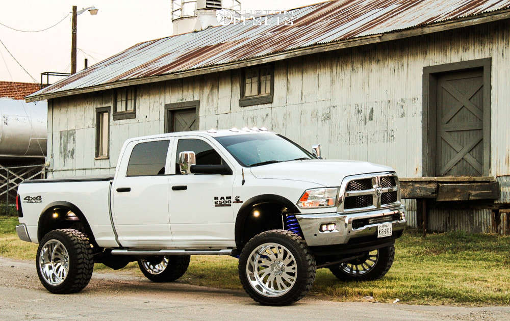 2018 Ram 2500 with 24x14 -76 Stealth Forged Alpha and 37/13.5R24 ...