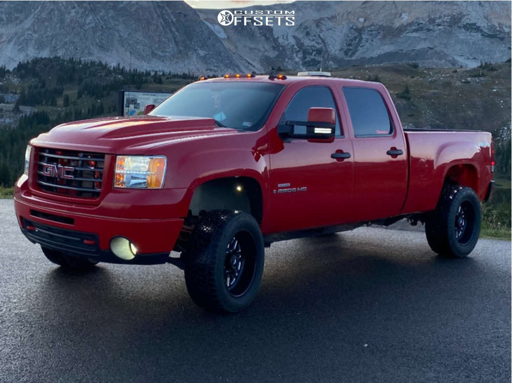 2008 GMC Sierra 2500 HD with 20x10 -25 American Force Trax Ss and 33/12 ...