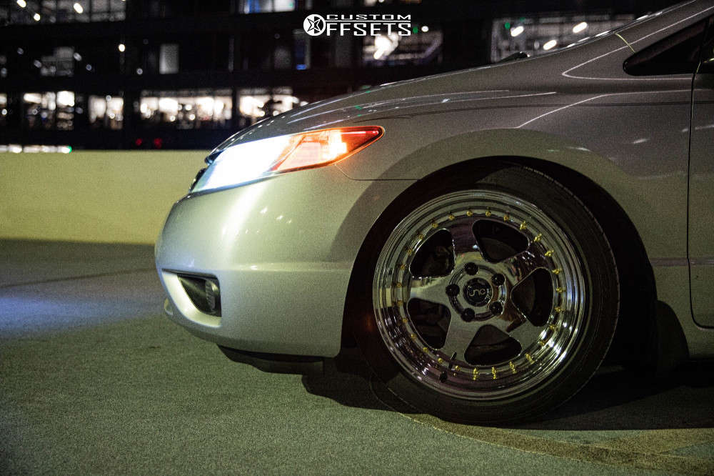 2008 Honda Civic with 17x9 25 JNC Jnc010 and 215/45R17 Toyo Tires ...