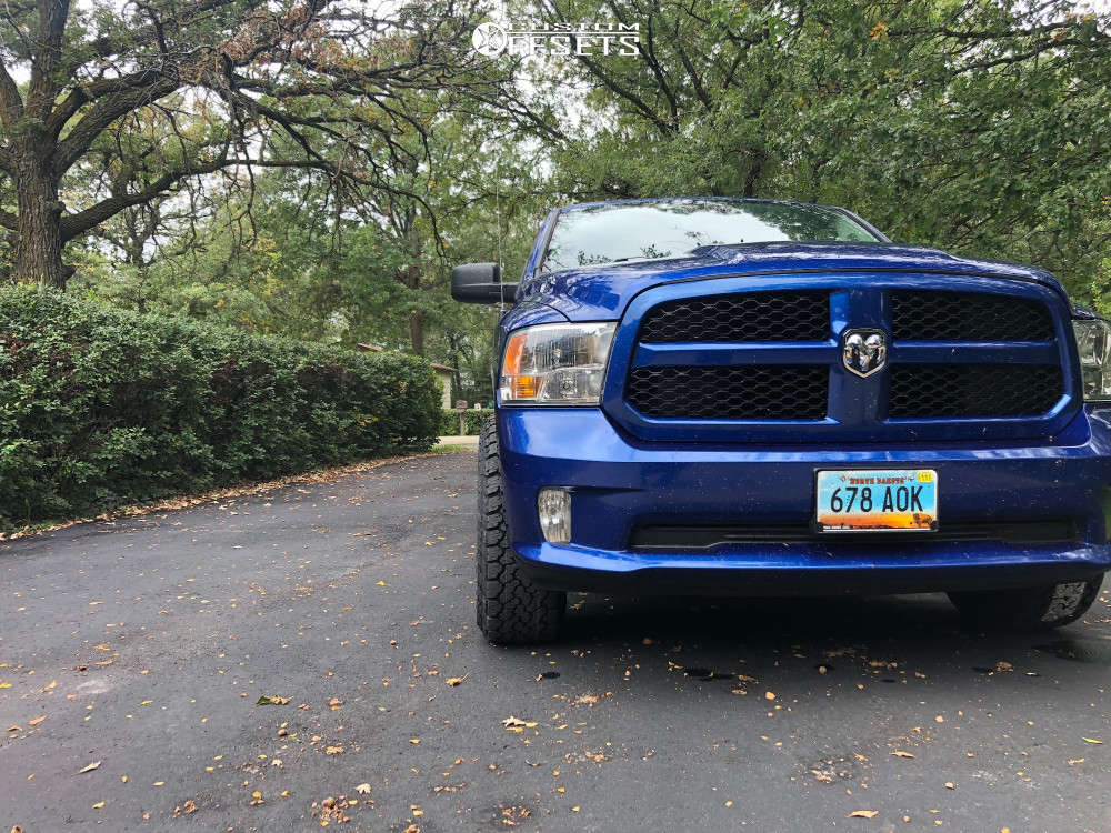 2016 Ram 1500 with 17x9 -12 Mayhem Combat and 285/70R17 General Grabber ...