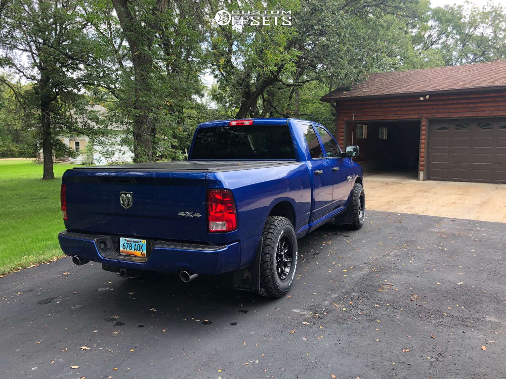 2016 Ram 1500 with 17x9 -12 Mayhem Combat and 285/70R17 General Grabber ...