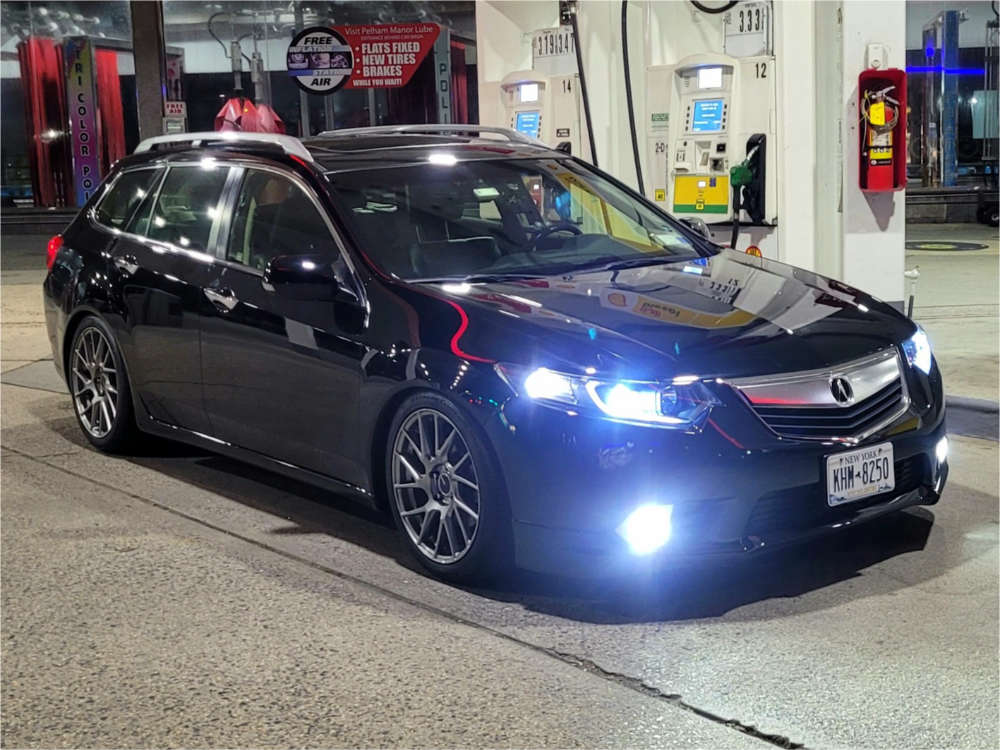 2012 Acura TSX with 18x8.5 46 Enkei Tm7 and 245/40R18 Continental ...