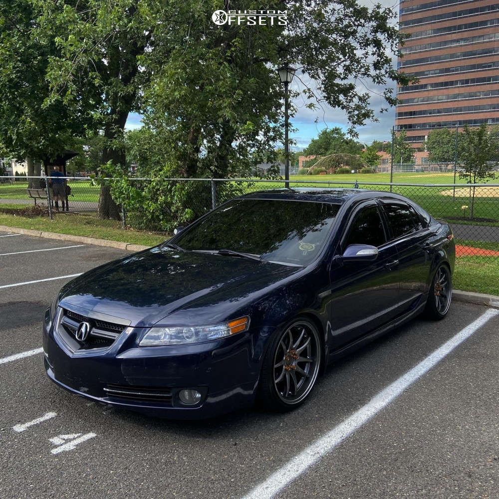 2008 Acura TL with 19x9.5 22 Aodhan Ds02 and 235/35R19 Land Golden Lg27 ...