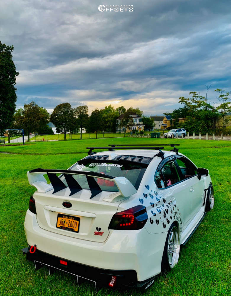 2020 Subaru WRX STI with 18x9.5 35 ESR Cr5 and 215/40R18 Cosmo Mucho ...