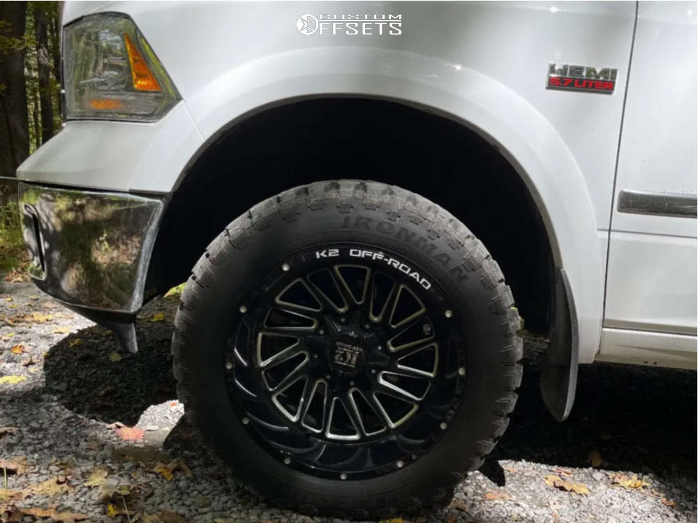 2013 Ram 1500 with 20x12 -44 K2 Offroad Razorback and 33/12.5R20 ...
