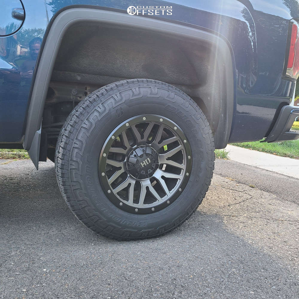 2017 GMC Sierra 1500 with 18x9 0 Fast HD Menace and 33/10.5R18 ...