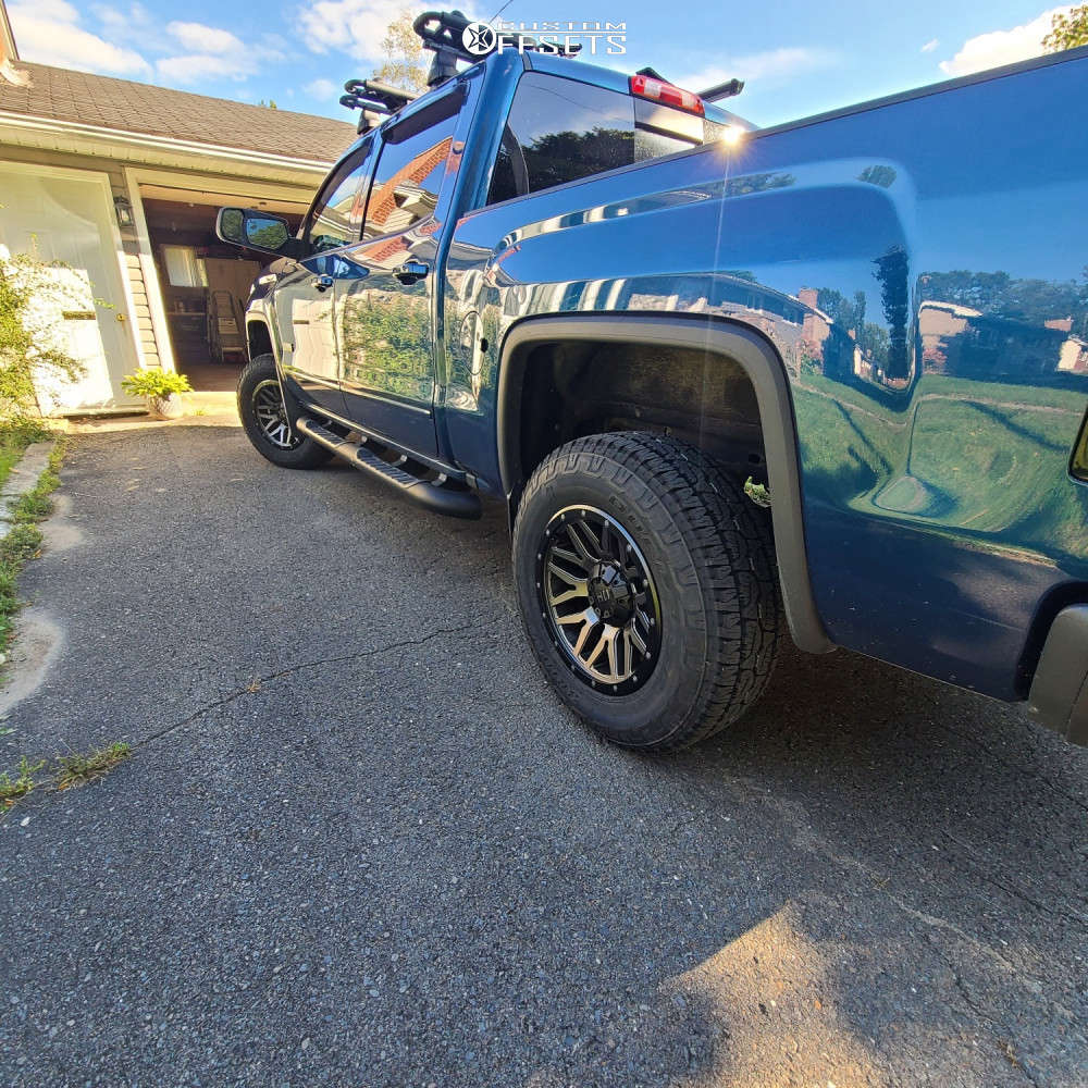 2017 GMC Sierra 1500 with 18x9 0 Fast HD Menace and 33/10.5R18 ...
