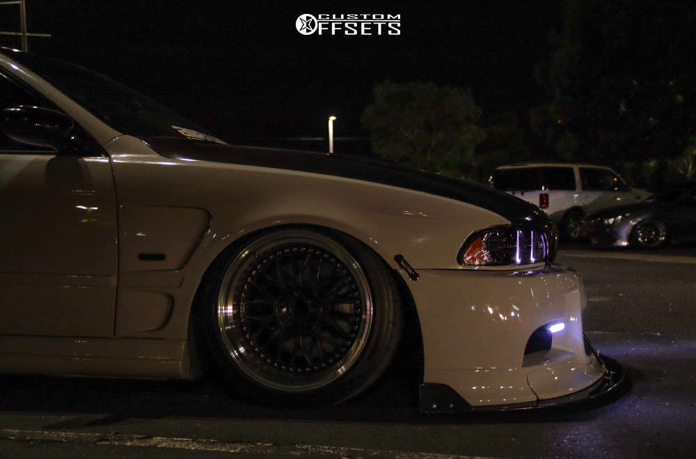 2002 BMW 530i with 18x9.5 22 ESR Sr01 and 235/35R18 Nitto Neo-gen and ...