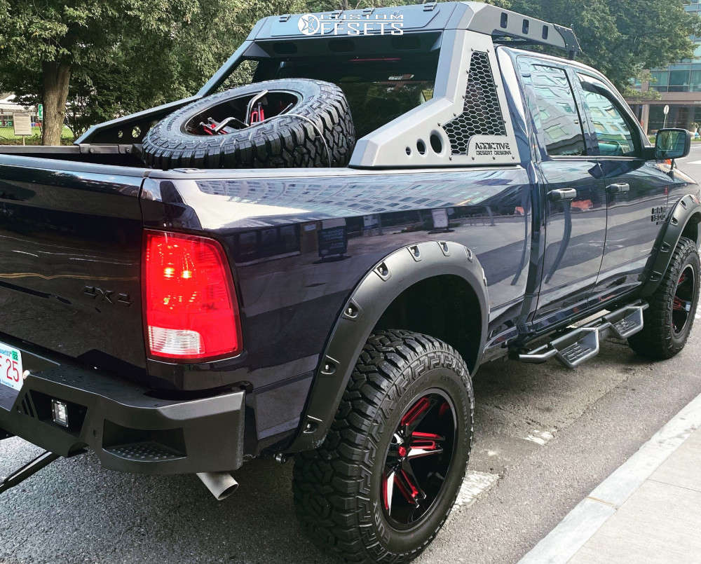 2018 Ram 1500 with 20x10 -24 Vision Fury and 37/12.5R20 Fury Offroad ...