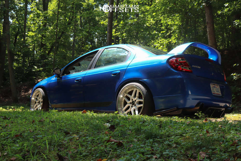 2004 Dodge Neon with 18x9.5 22 ESR Cs15 and 225/40R18 Federal 595 Rs-r ...