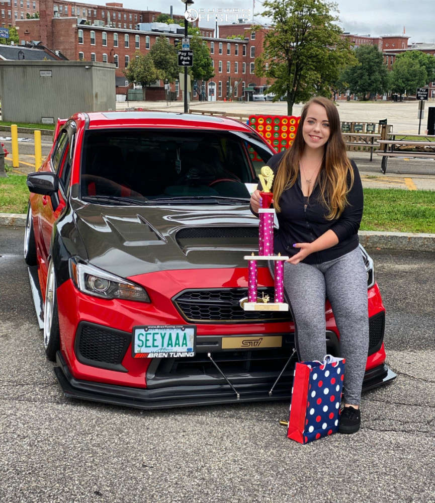 2019 Subaru WRX STI with 19x10 24 SSR Professor Ms3 and 245/35R19 Toyo ...
